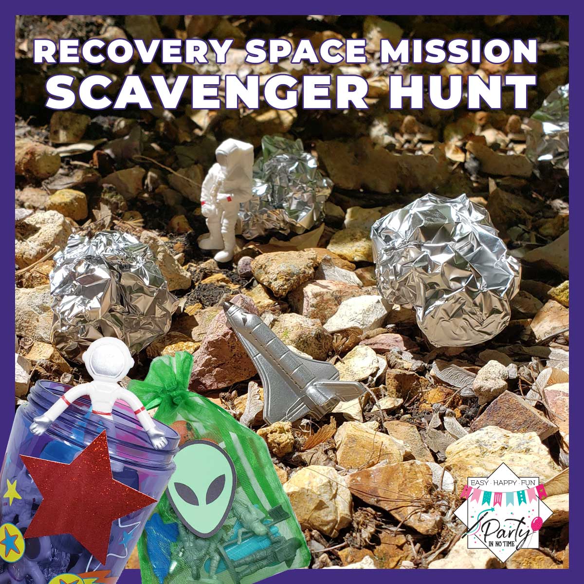 Space Mission Recovery Scavenger Hunt! | Party in No Time